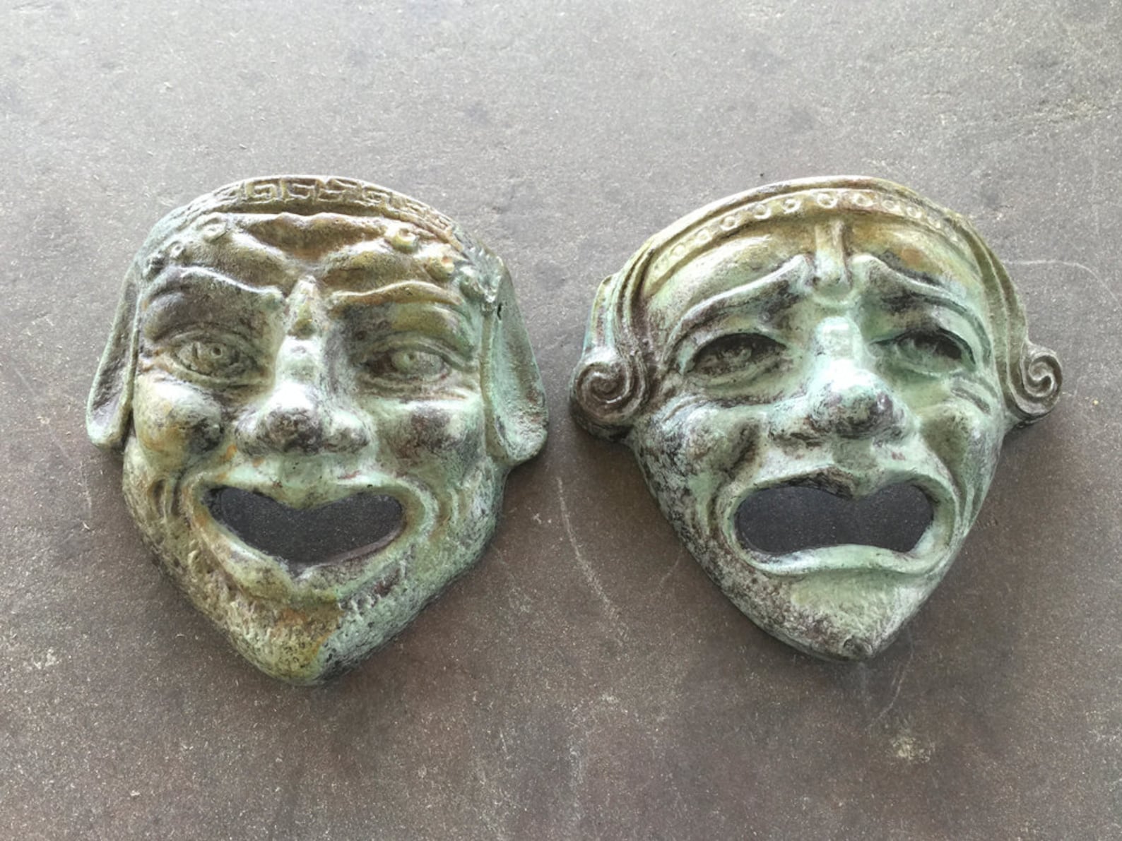 Bronzo Maschera Teatro Commedia Greca Maschera Attori Dramma - Etsy Italia