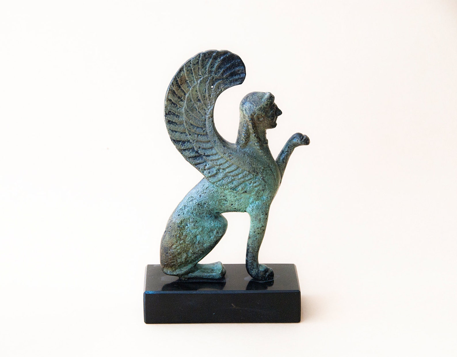 Mythical Sphinx Bronze Statue Sculpture Greek Mythology - Etsy