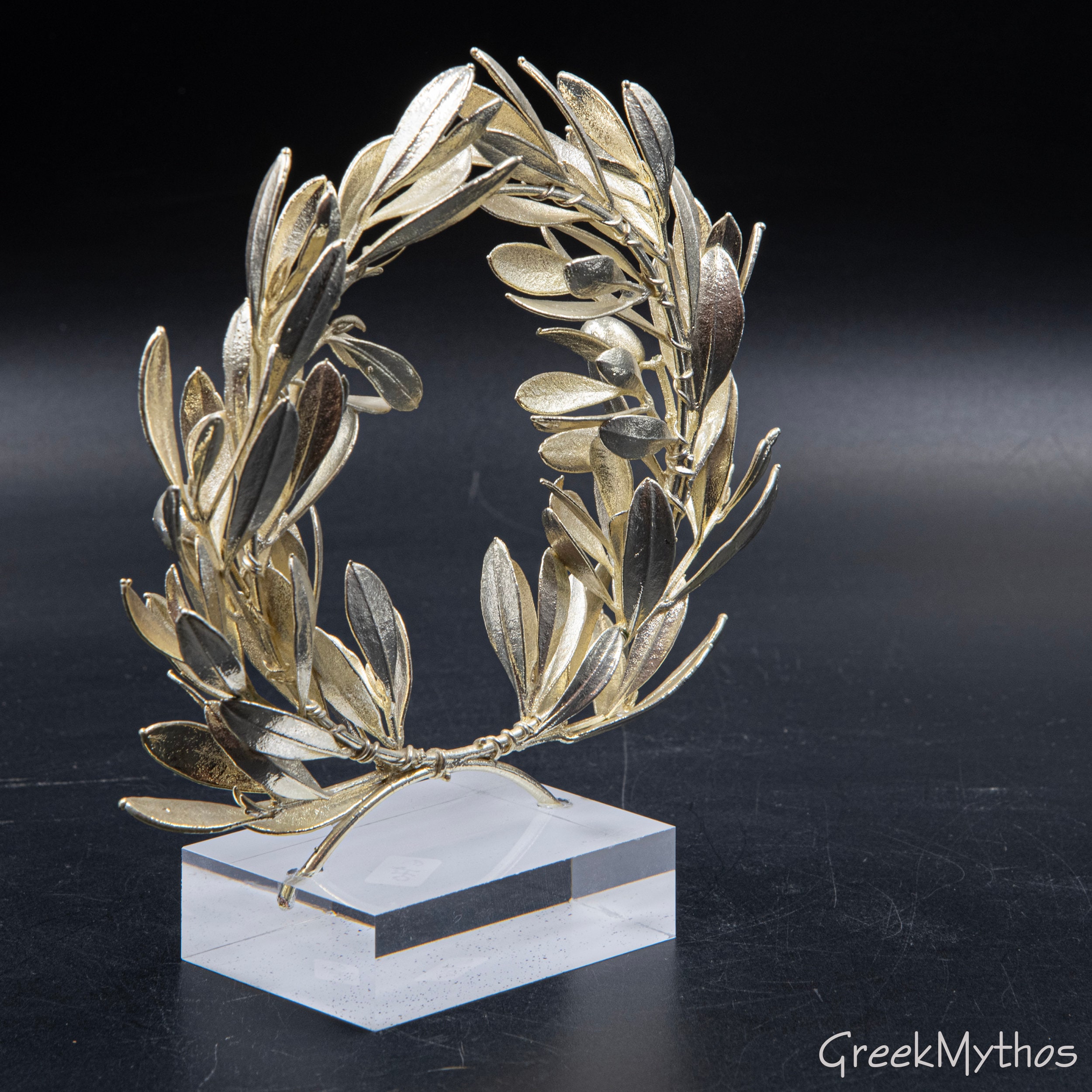 Real Olive Tree Wreath 999 Fine Silver Plated, Real Olive Branch ...