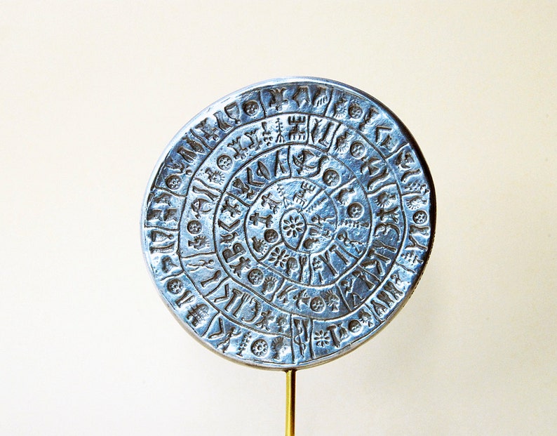 Greek Minoan Phaistos Disc Ancient Greece Aluminum Metal Art | Etsy
