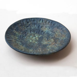 Greek Minoan Phaistos Disc Decorative Bronze Plate for Display, Minoan ...