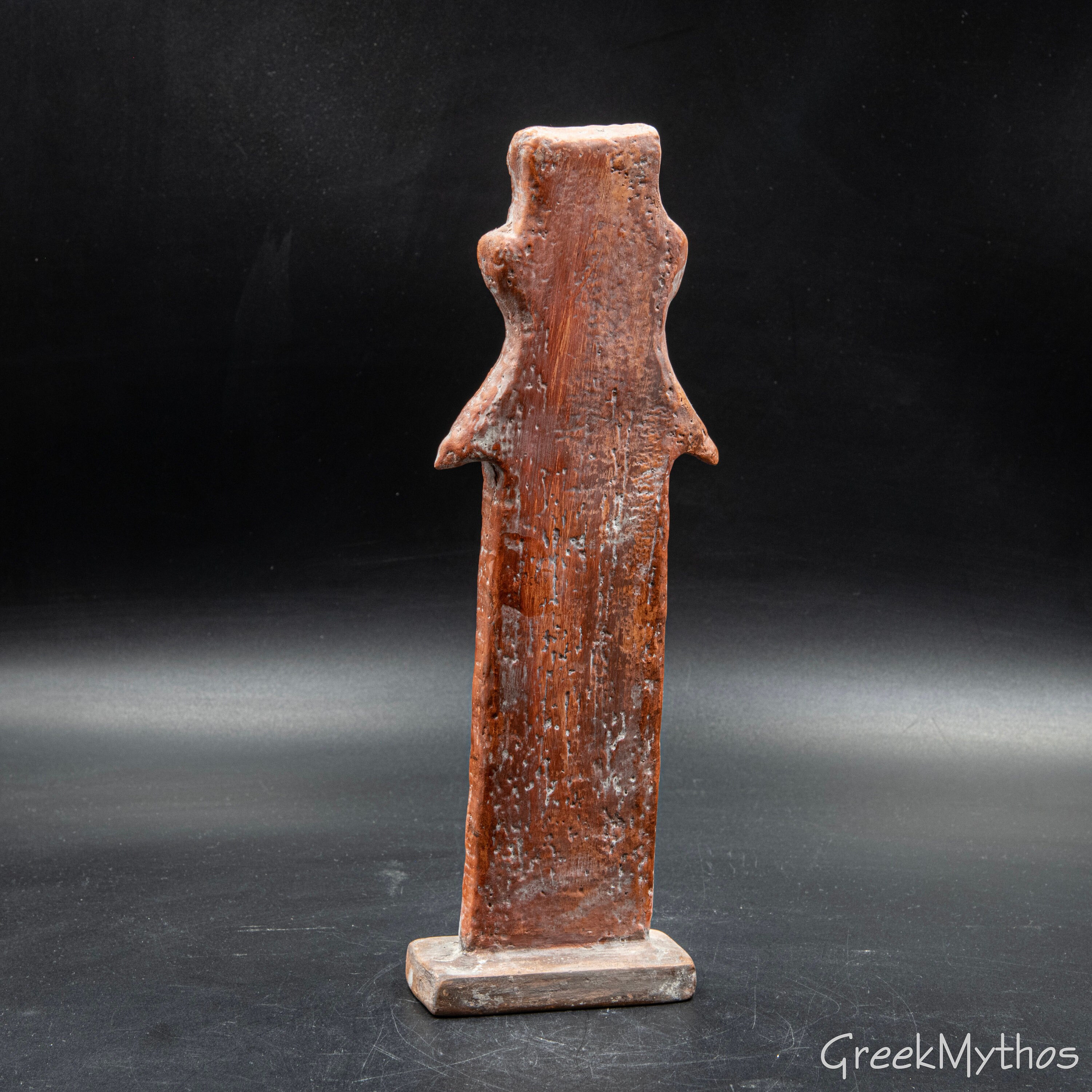 Ancient Cyprus Woman Board-Shaped Terracotta Figurine, Handmade Clay ...