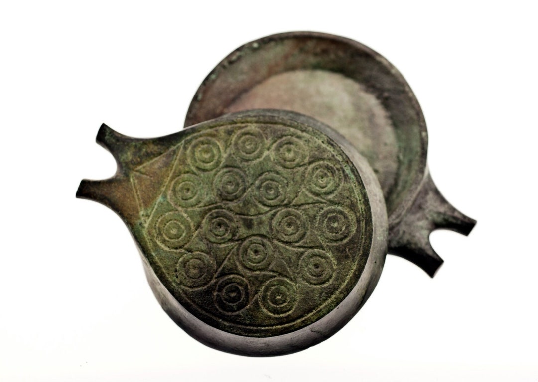 Ancient Greek Cycladic Frying Pan Bronze Small Vessel, Museum Replica ...