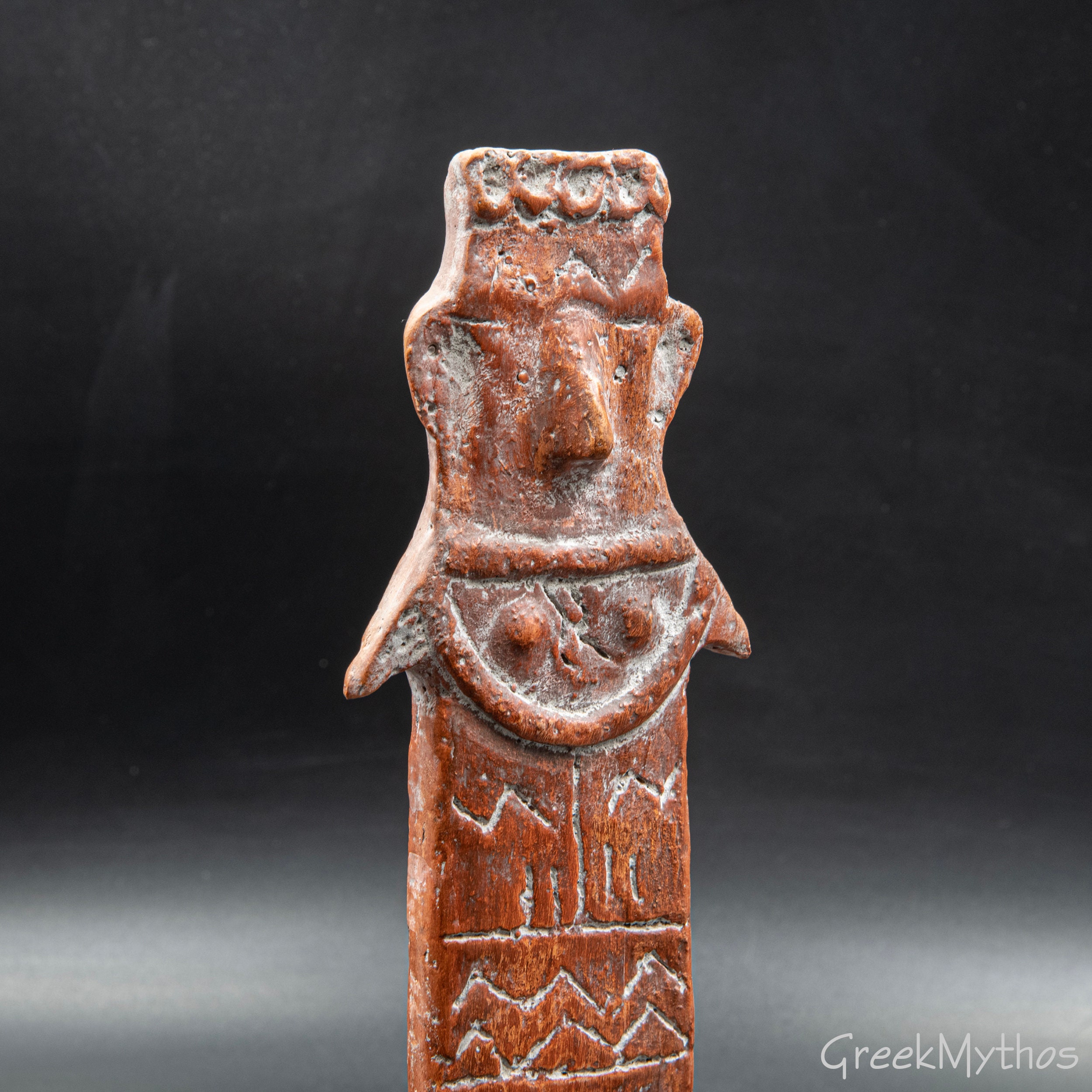 Ancient Cyprus Woman Board-Shaped Terracotta Figurine, Handmade Clay ...
