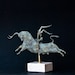 Greek Minoan Bull Leaping Bronze Statue, Crete Museum Replica Metal ...