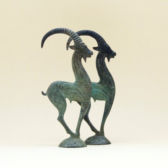 Wild Goat Ibex Bronze Statue Metal Art Sculpture Museum | Etsy