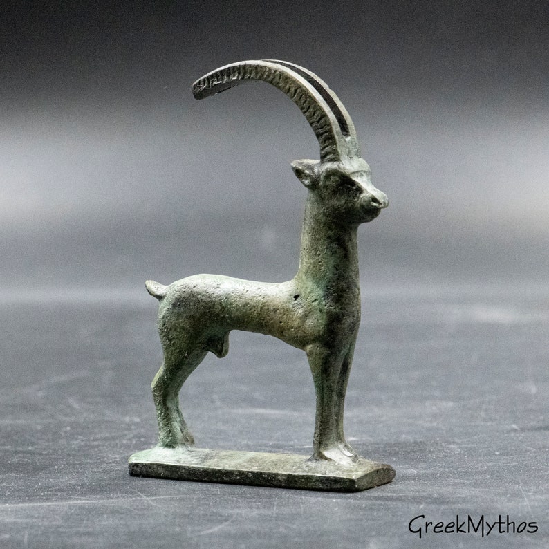 Ancient Greek Wild Goat Ibex Bronze Small Statue Museum | Etsy