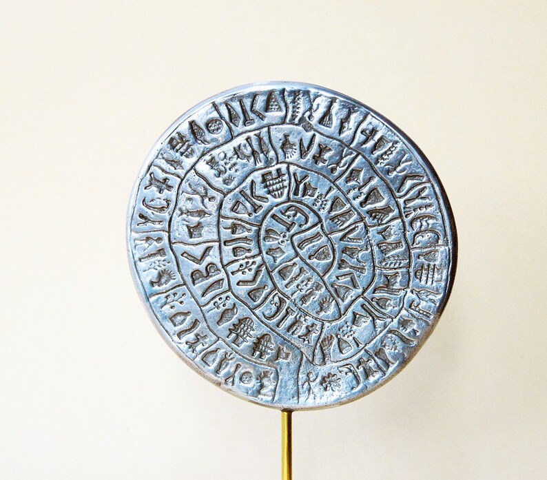 Greek Minoan Phaistos Disc Ancient Greece Aluminum Metal Art - Etsy