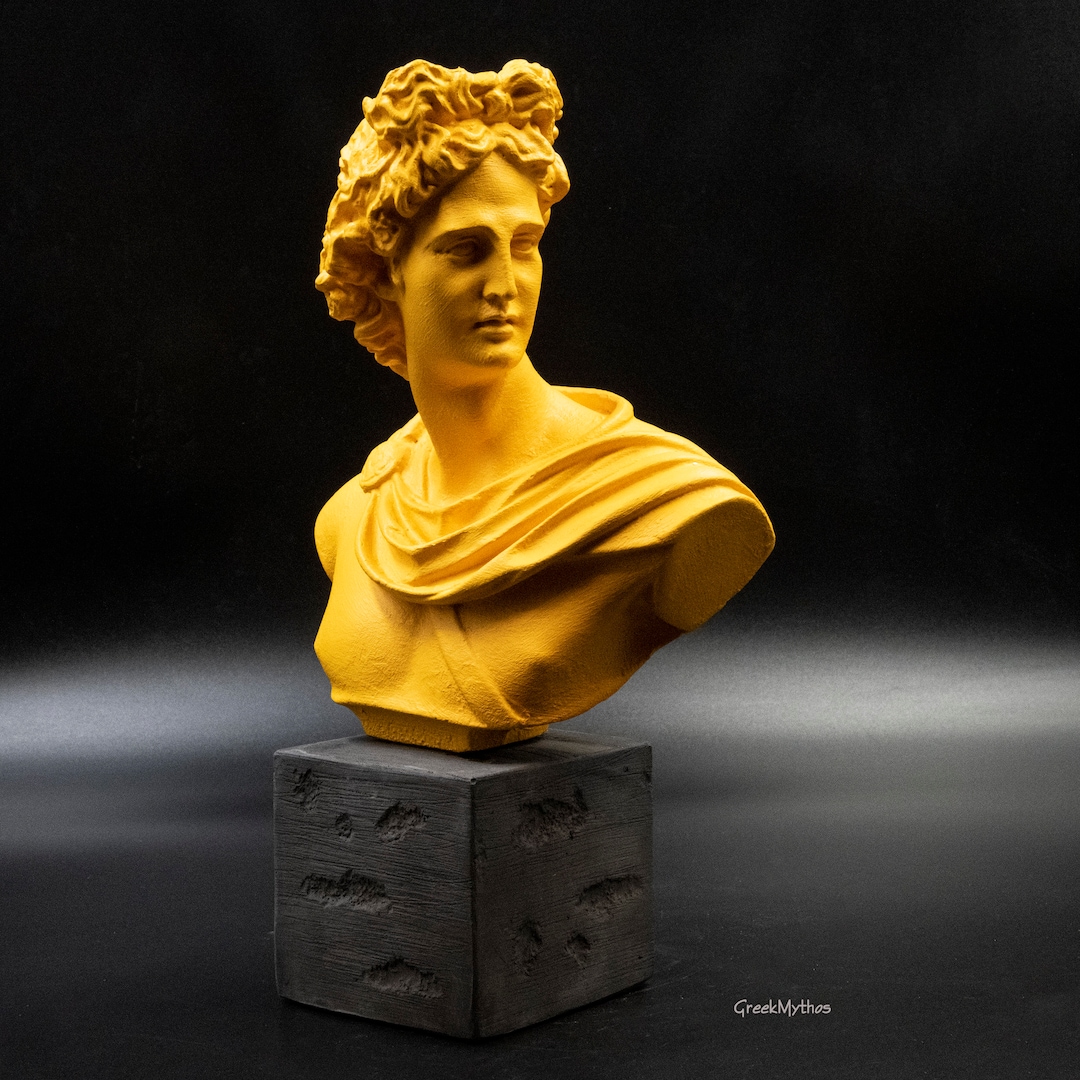 Greek-roman God Apollo Bust Statue, Apollo Belvedere Museum Replica ...