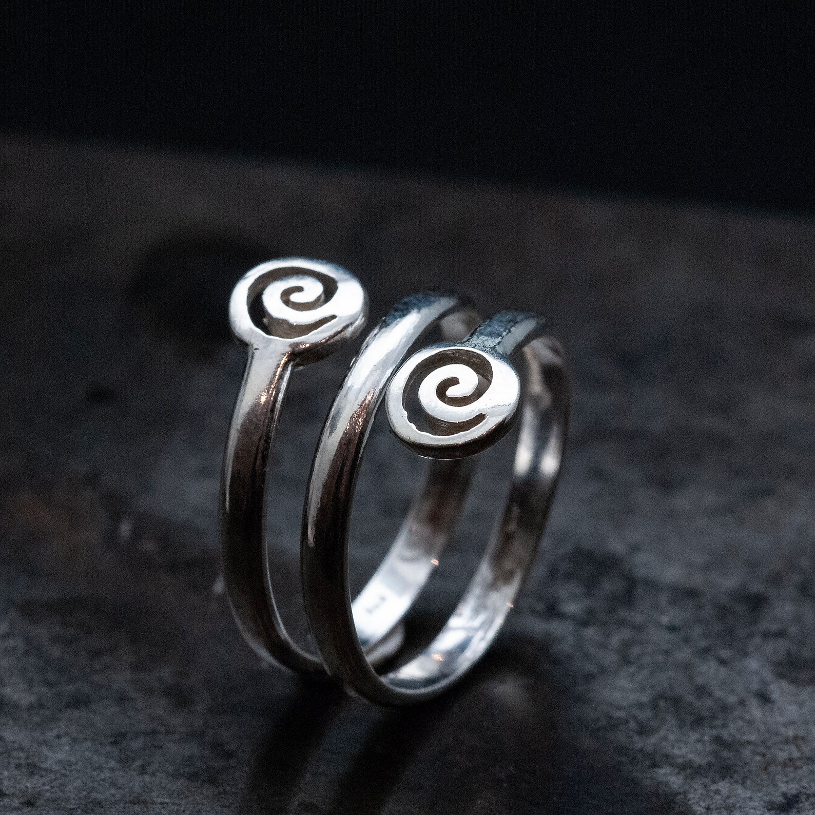 Sterling Silver Greek Spiral Ring Handmade Twist Grecian | Etsy