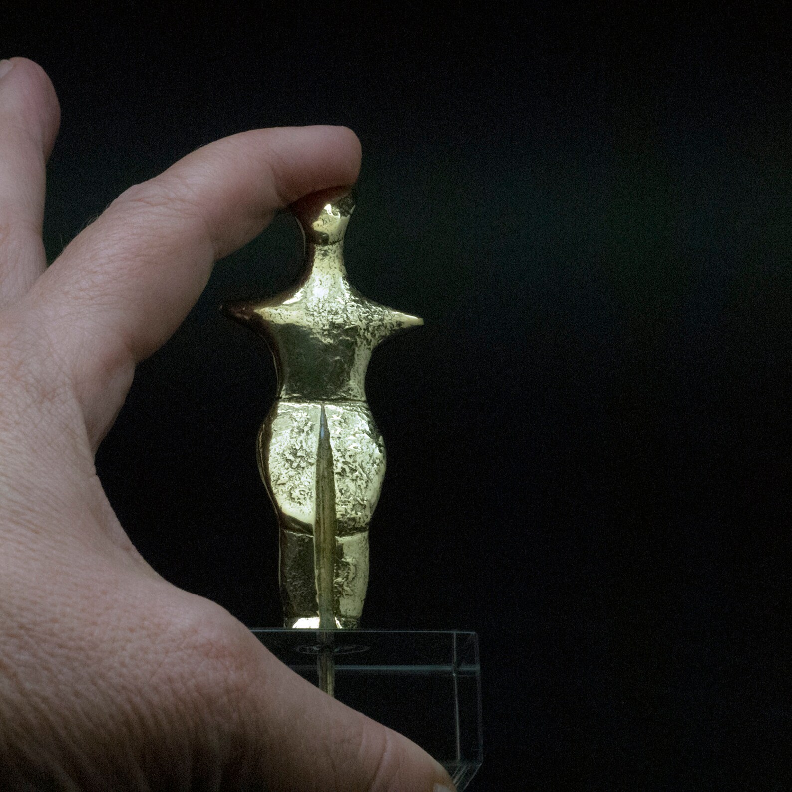 Cycladic Figurine Small Bronze Statue, Ancient Greece Cycladic Art ...