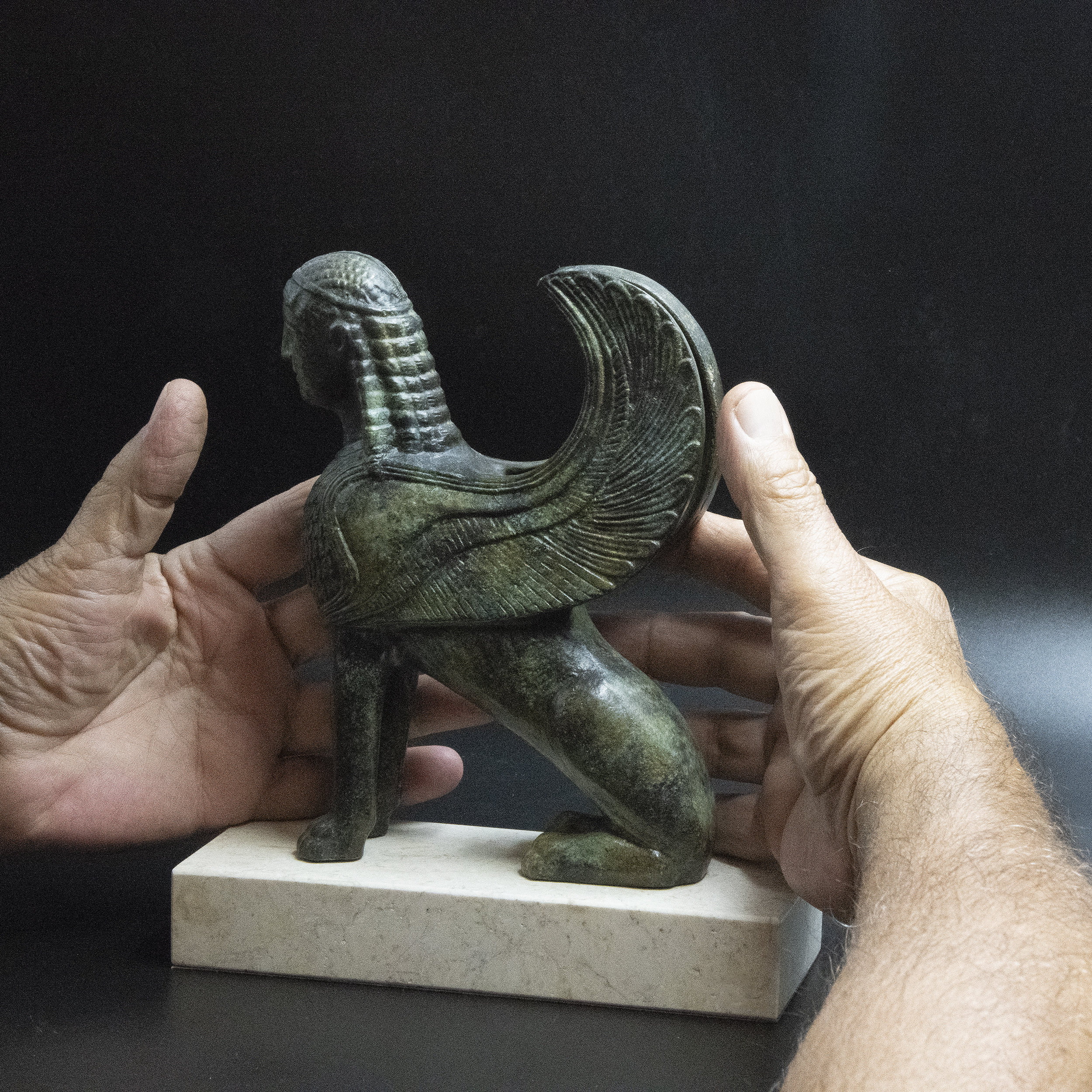 Ancient Greek Mythical Creature Sphinx Bronze Statue, Greek Mythology ...