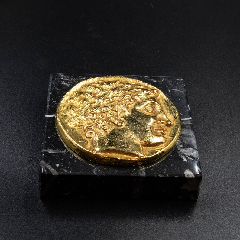 God Apollo Laureate Head Marble Paperweight Ancient Greek God - Etsy