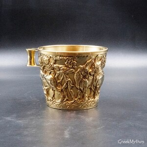 Mycenaean-minoan Gold Big Cup, Ancient Greek Artifact Museum Replica in ...