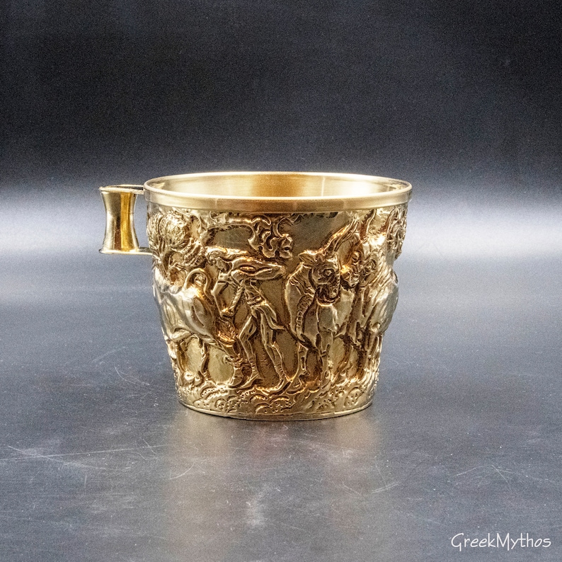Mycenaean-minoan Gold Big Cup Ancient Greek Artifact Museum - Etsy