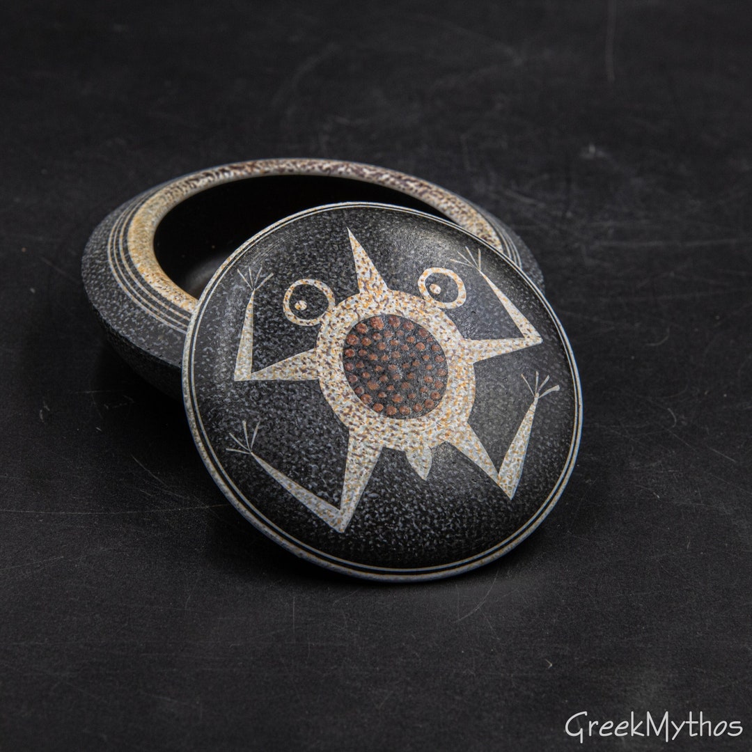 Ancient Greece Ceramic Small Box Hand-painted Terracotta With - Etsy