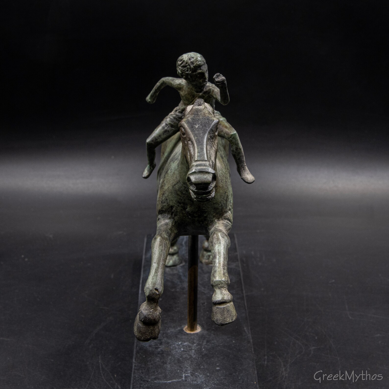 Ancient Greek Horse Riding Bronze Statue Museum Replica Horse - Etsy