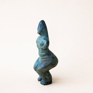 Greek Cycladic Woman Figurine Bronze Statue, Abstract Metal Art ...