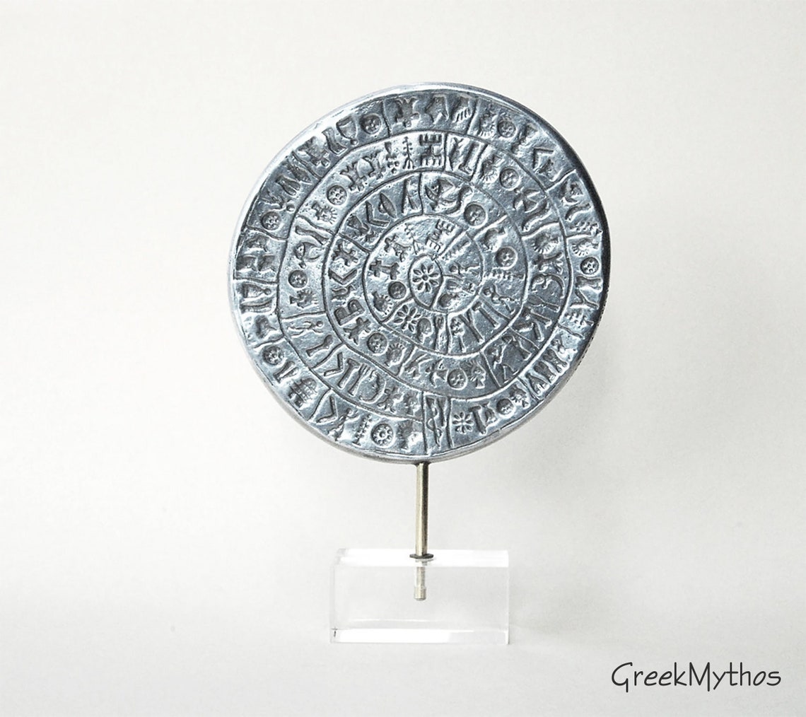 Greek Minoan Phaistos Disc Ancient Greece Aluminum Metal Art - Etsy