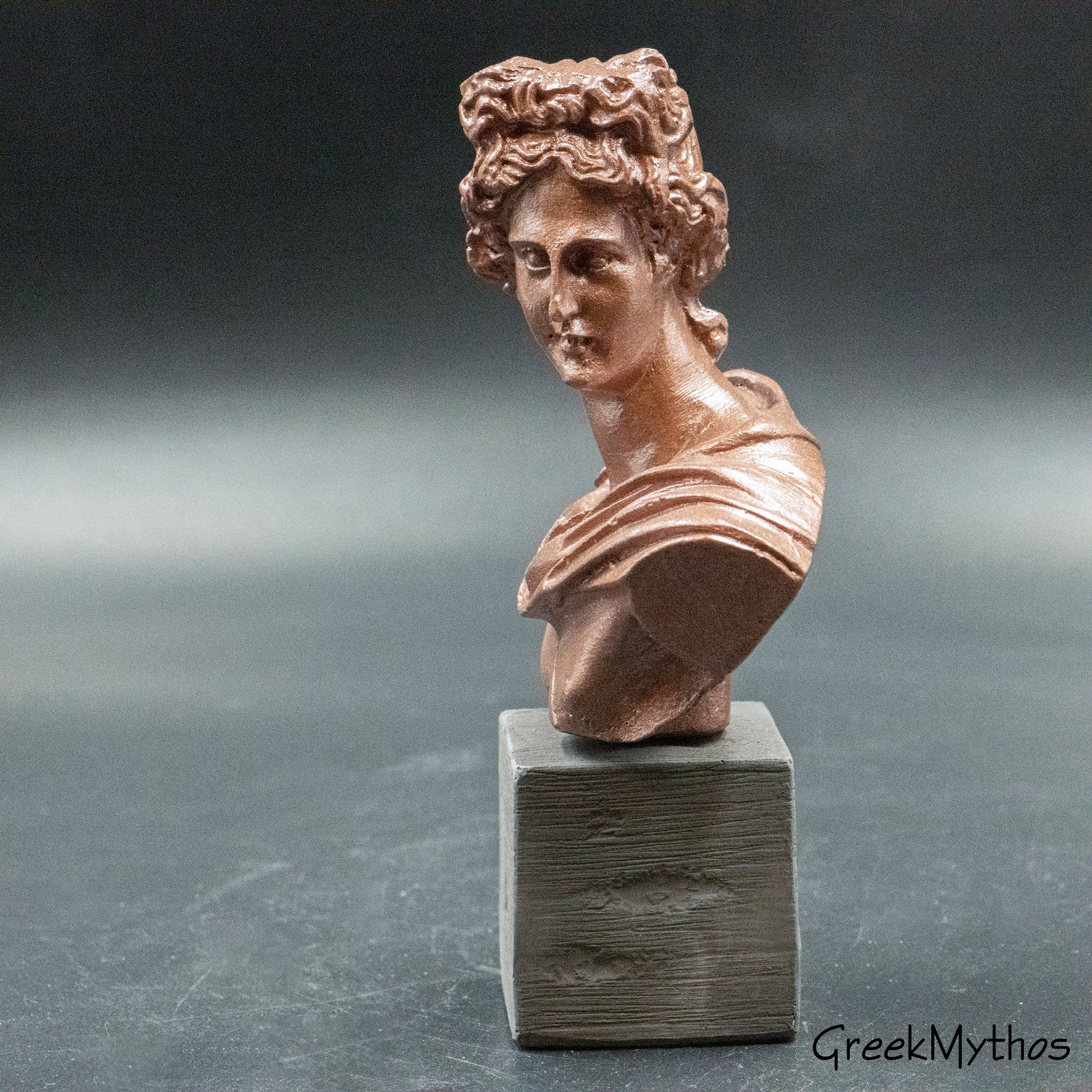 Greek-roman God Apollo Bust Small Statue, Apollo Belvedere Museum ...