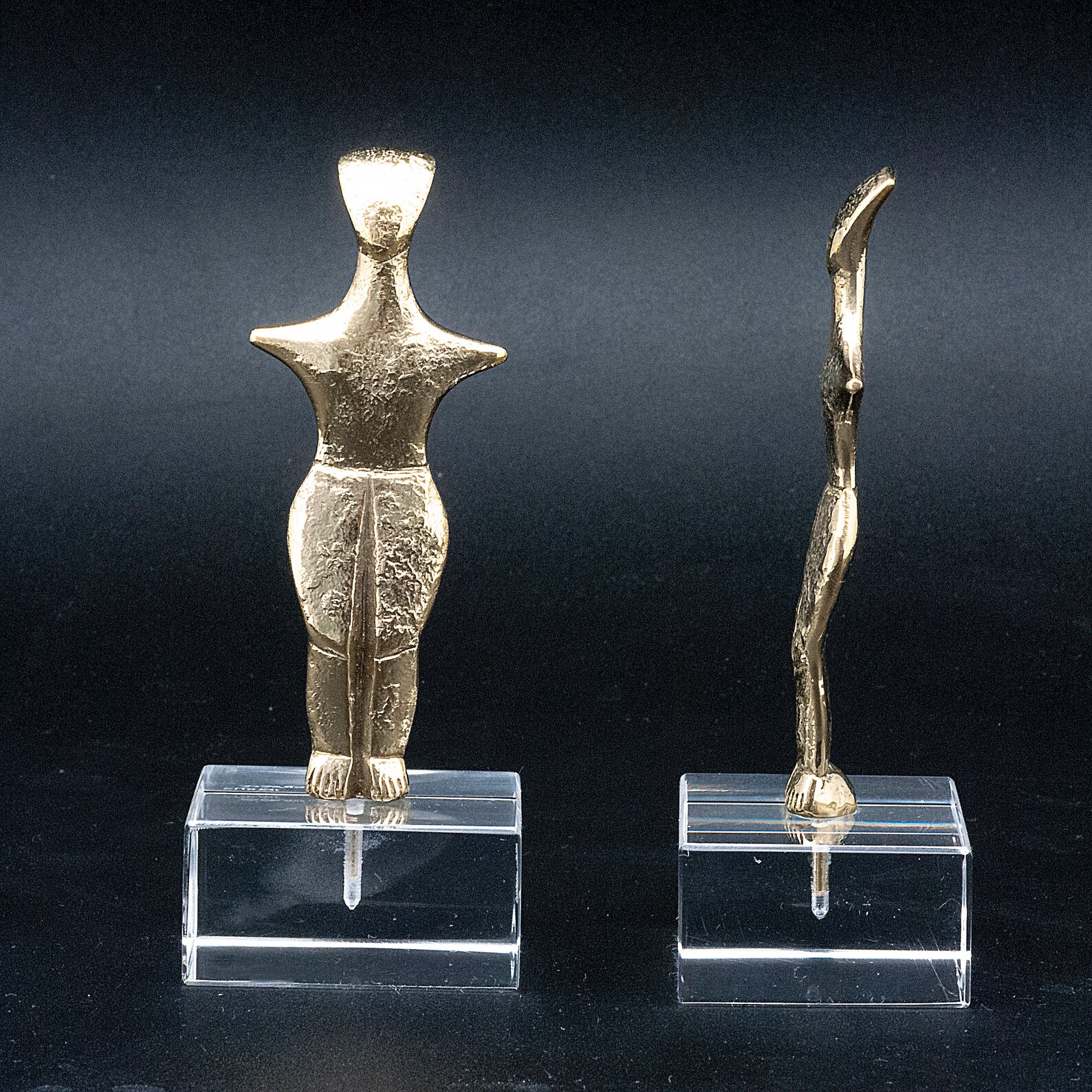 Cycladic Figurine Small Bronze Statue, Ancient Greece Cycladic Art ...