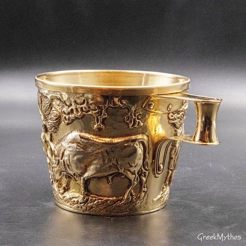 Mycenaean-minoan Gold Big Cup Ancient Greek Artifact Museum - Etsy