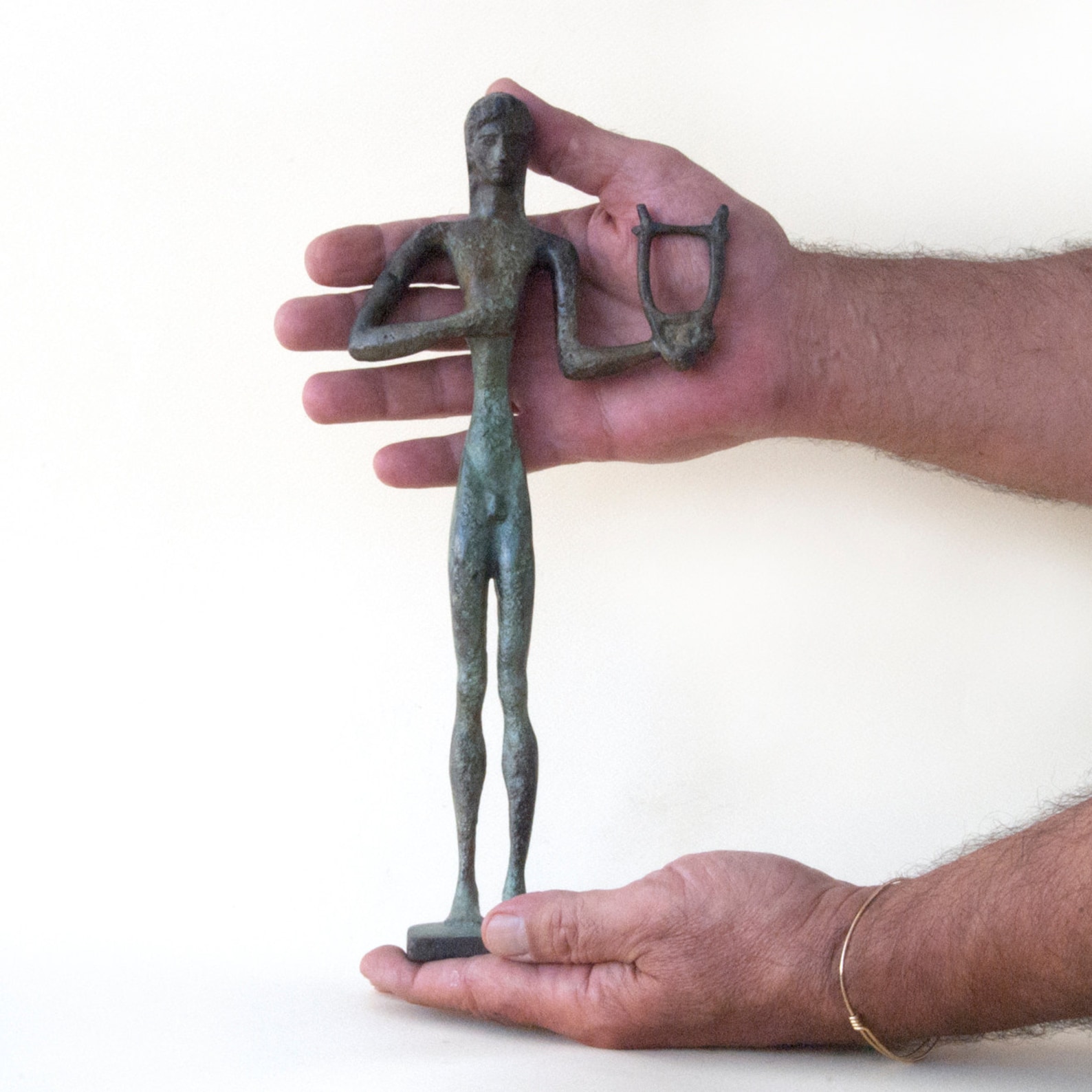 God Apollo With Lyre Bronze Statue, Greek Mythology Metal Art Sculpture ...