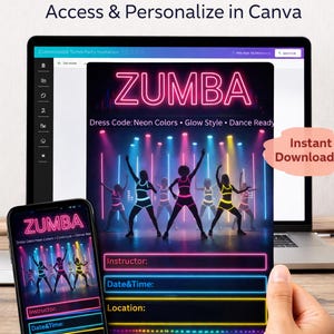 zumba invitation template