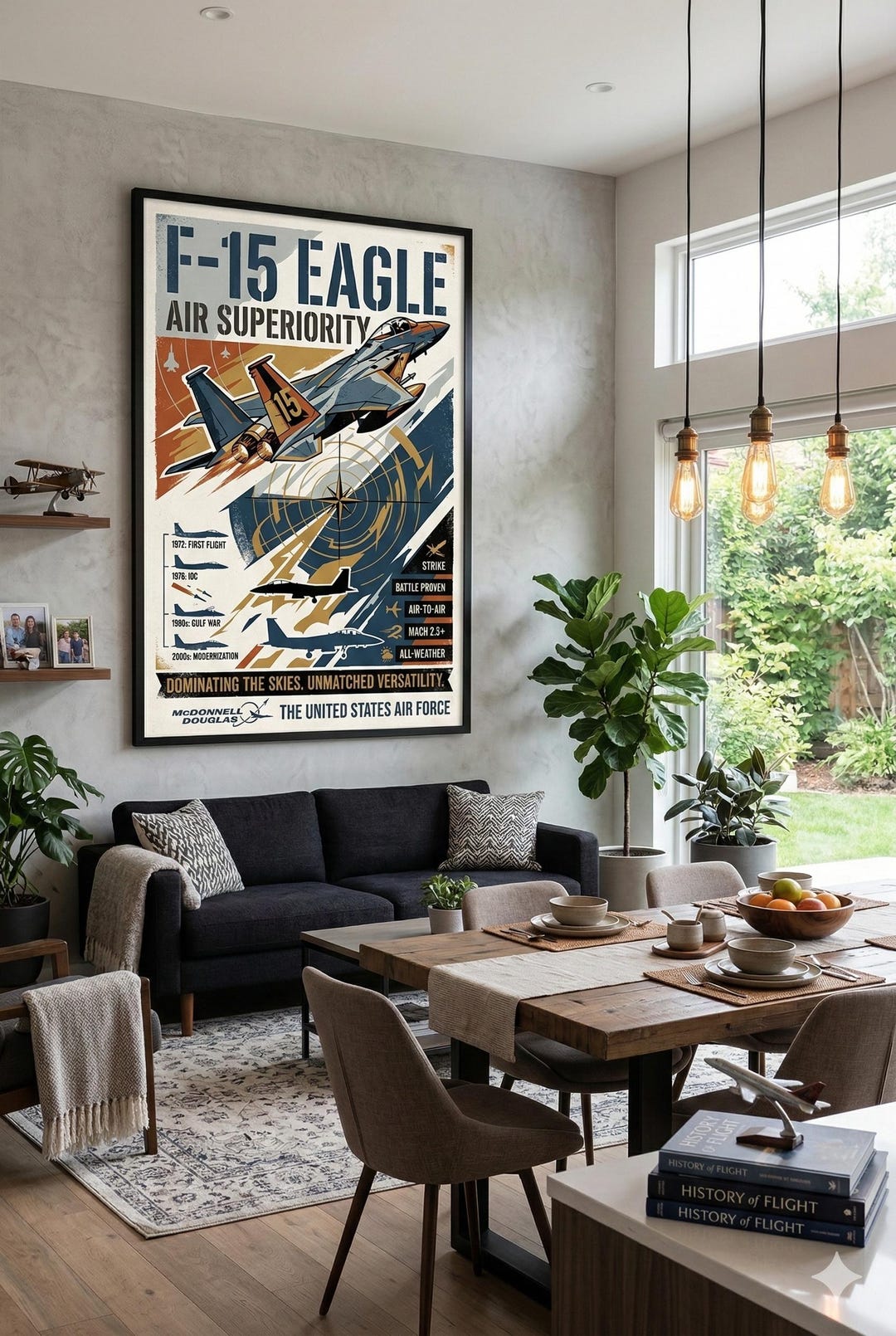 F-15 Eagle Fighter Jet Vintage Aviation Poster (digital Print) - Etsy UK
