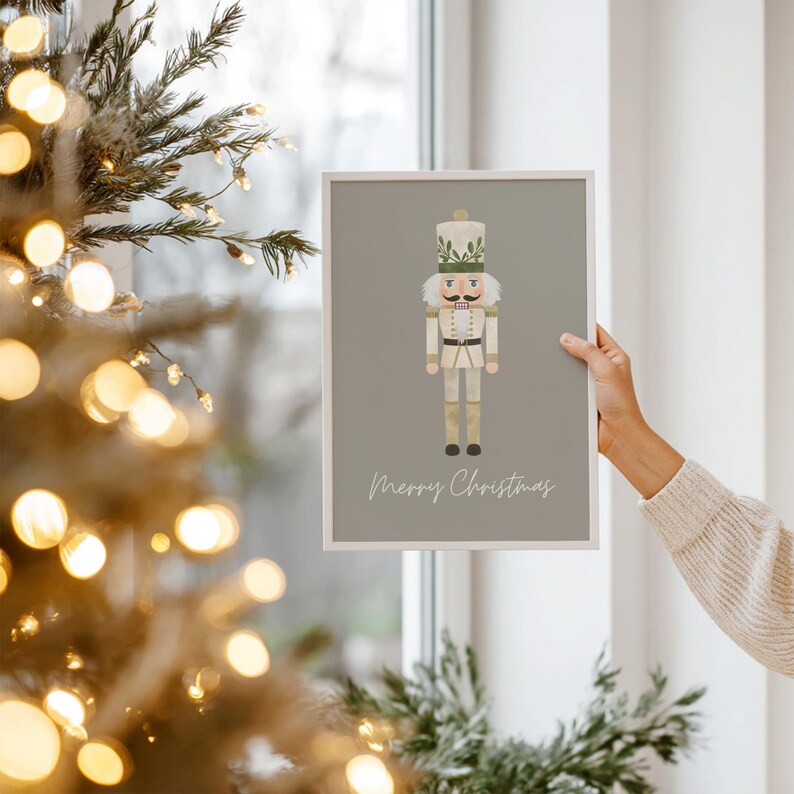 Nutcracker Poster | Christmas Poster | Watercolor Print | Wall Art ...