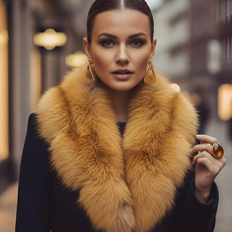 Mink Detachable Collar - Etsy UK