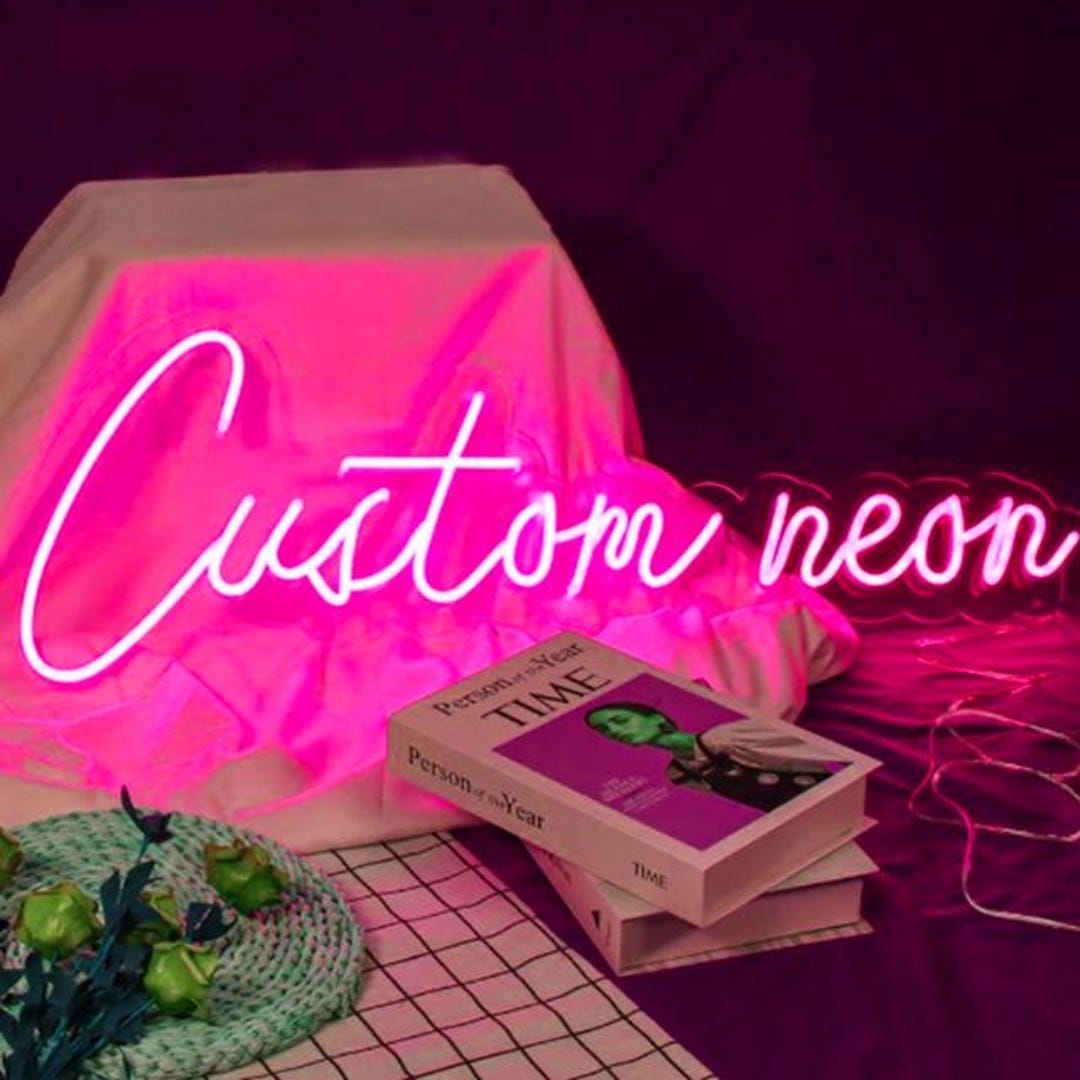 Neon Personalized Sign, Custom Neon Sign, Neon Decor Sign, Neon Wedding ...