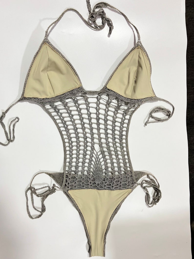 Crochet Monokini Set, One Piece Swimsuit, Handmade Swimwear. - Etsy
