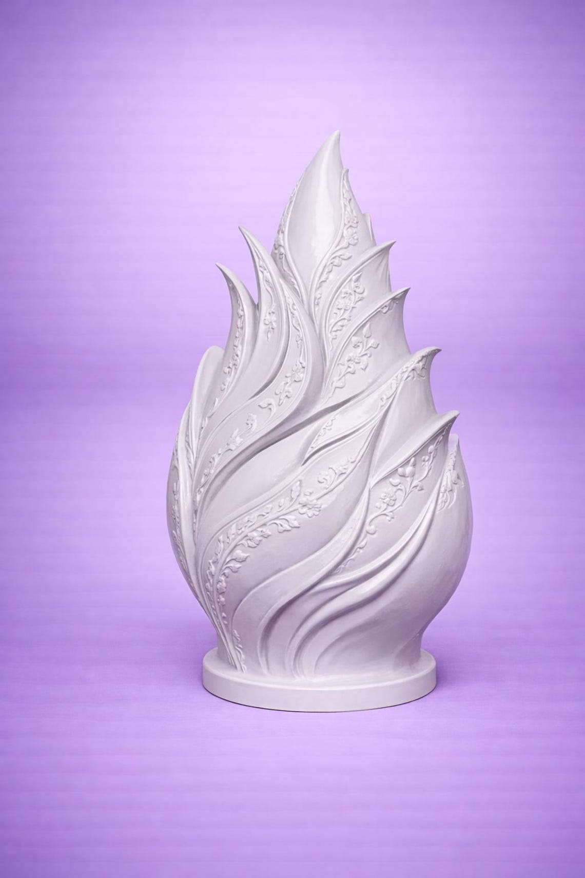 Luxury Flame Lamp STL | Glowing Fire Sculpture | Modern LED Light Decor ...