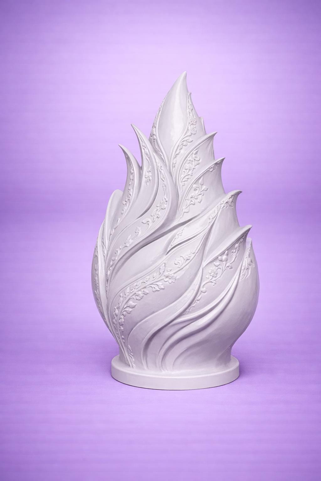 Luxury Flame Lamp STL | Glowing Fire Sculpture | Modern LED Light Decor ...