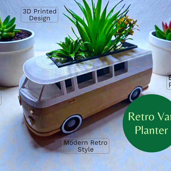 Camper Planter - Etsy UK