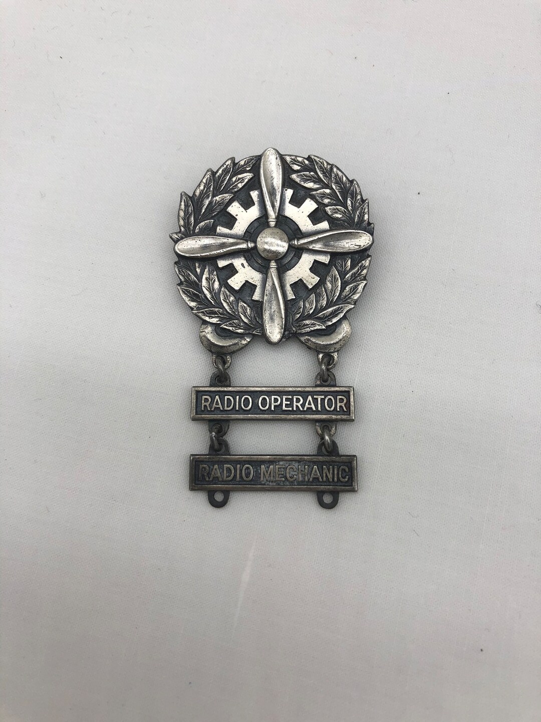 WWII USAAF Sterling Silver Radio Operator and Mechanic Pin 1942 - Etsy