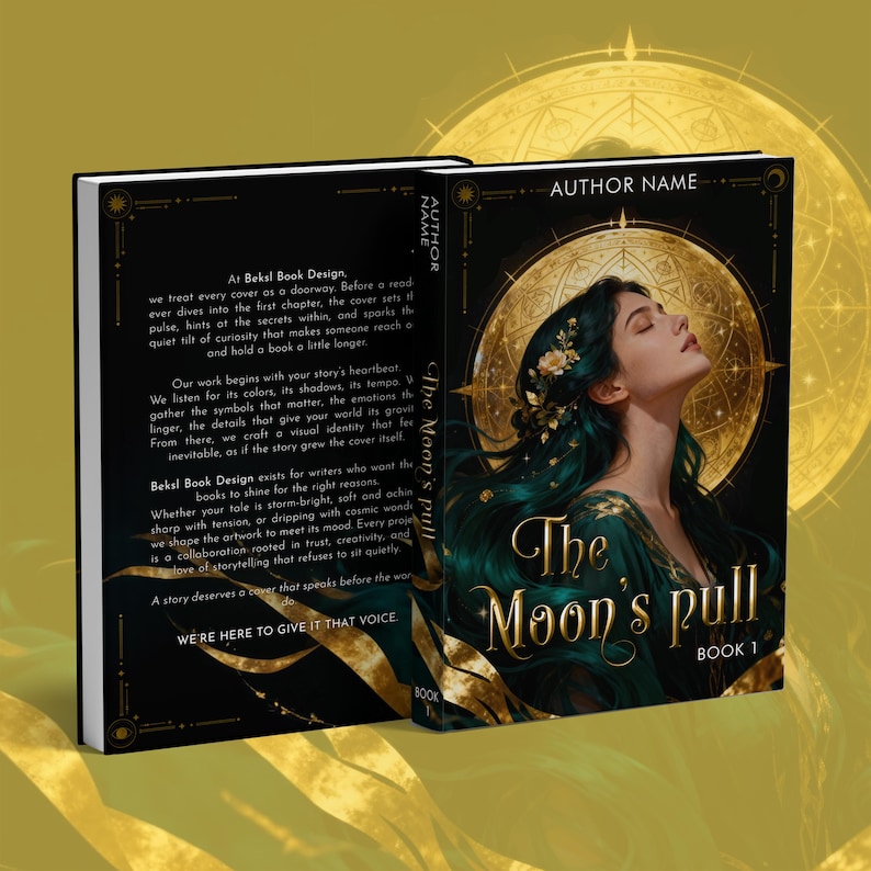 Premade Book Cover Design - Romantasy Ebook Cover, Celestial Fantasy ...