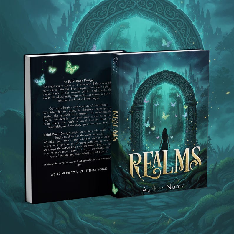 Portal Fantasy Pre-made Book Cover Design | High Fantasy, Ancient Gate ...
