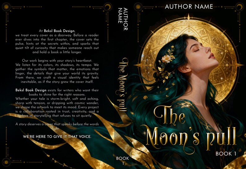 Premade Book Cover Design - Romantasy Ebook Cover, Celestial Fantasy ...