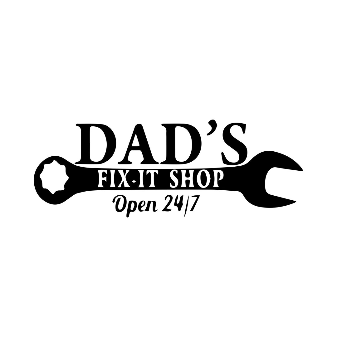 Dad's Fix It Shop SVG – Wrench Tool, Father's Day Gift (digital File ...