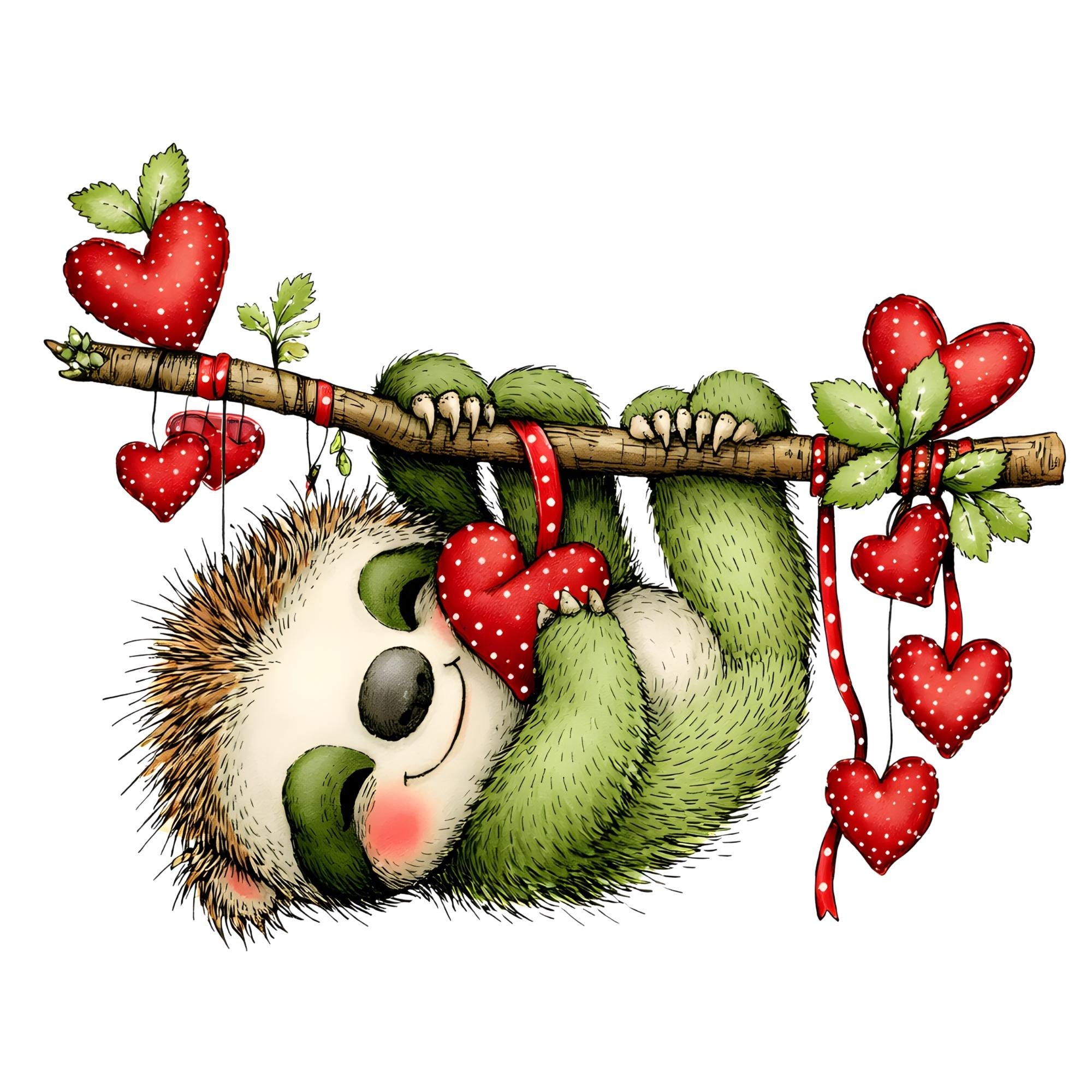 Cute Valentine Animals Clipart Bundle PNG – Whimsical Love Animal ...