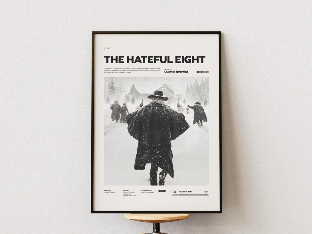 The Hateful Eight Poster, Quentin Tarantino Film Poster, Samuel L ...