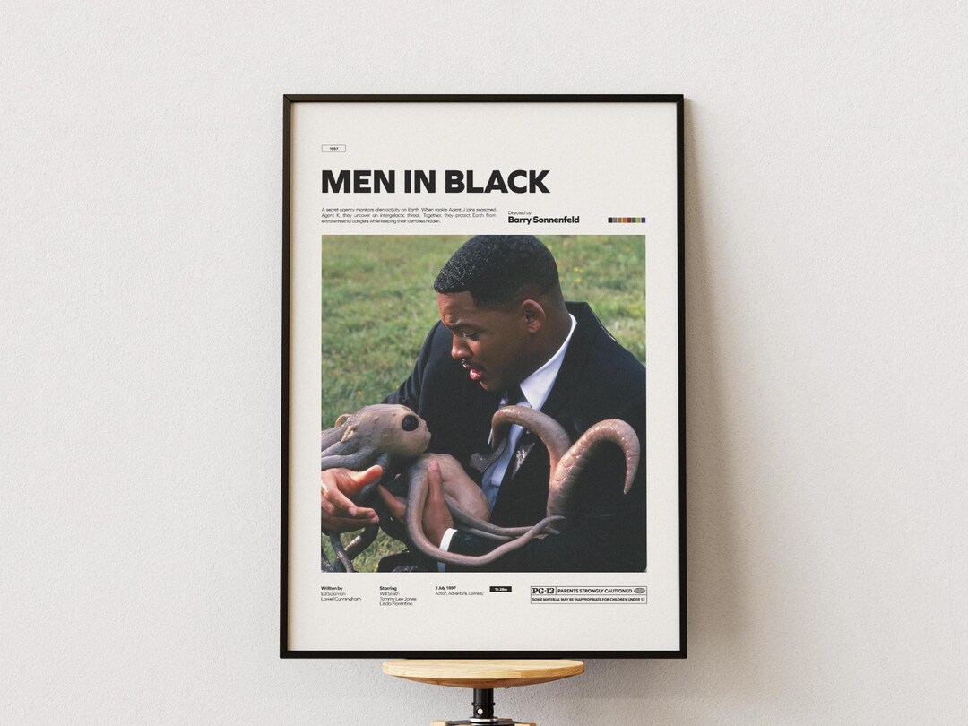 Men in Black Poster, Will Smith Poster, Barry Sonnenfeld Film Men in ...