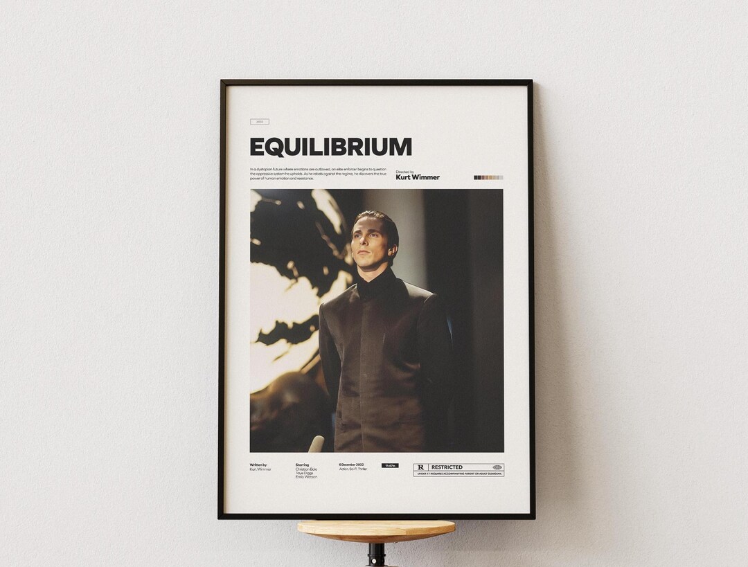 Equilibrium Poster, Christian Bale Poster in Equilibrium Movie, Kurt ...
