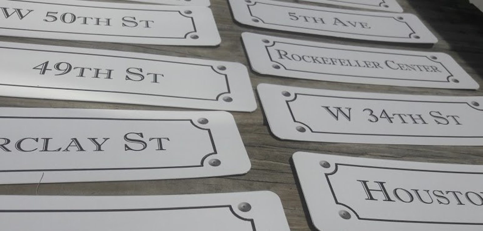 Paper Street Signs - Etsy