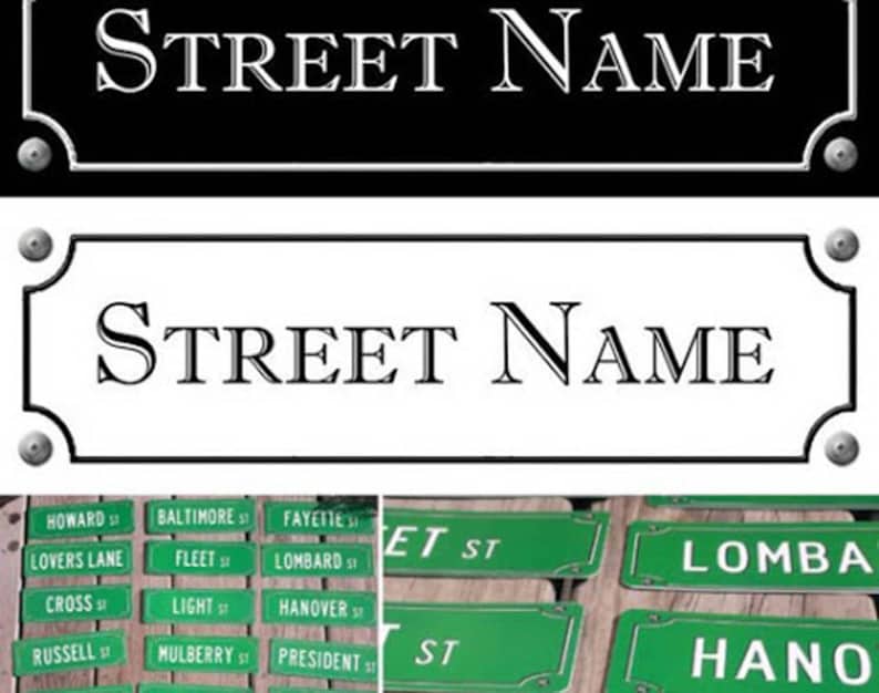 Paper Street Signs - Etsy