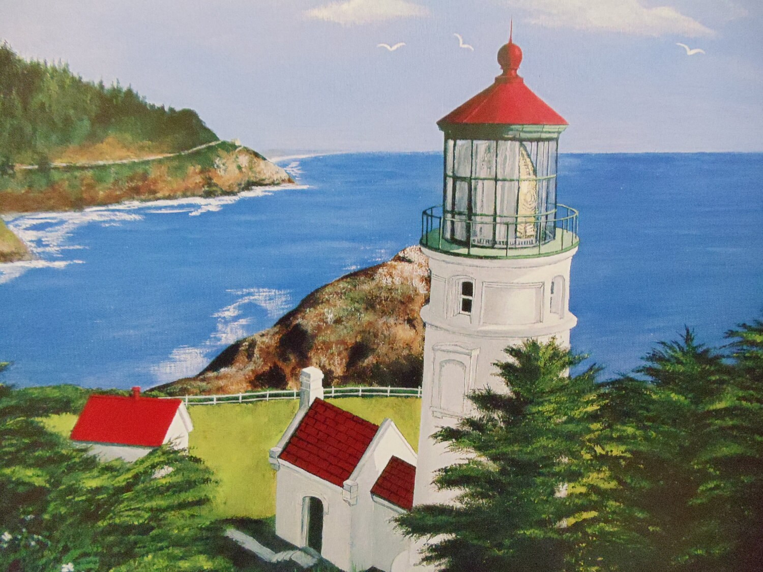Heceta Head Lighthouse 8"x10" Fine Art Print Matted to 11"x14" - Etsy