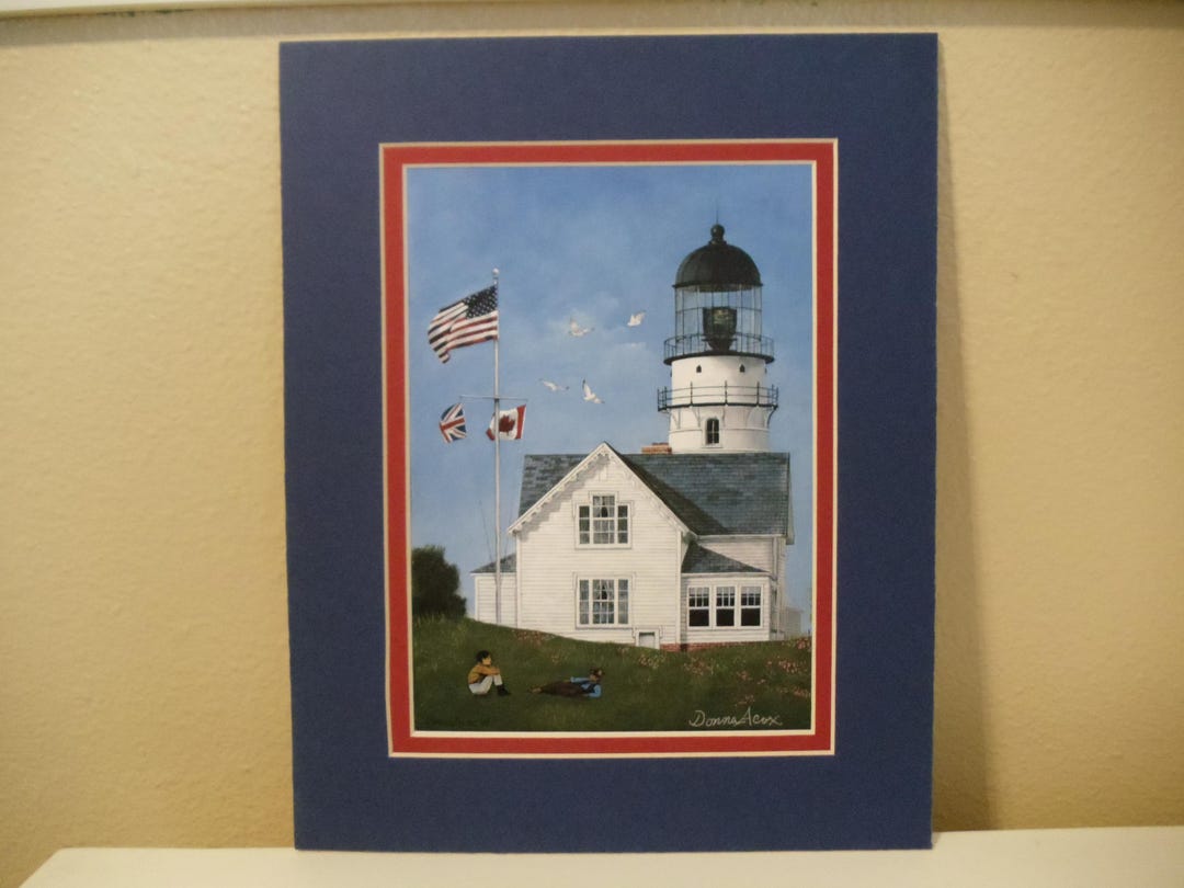 Cape Elizabeth Lighthouse 5"x7" Fine Art Print Matted to 8"x10" - Etsy