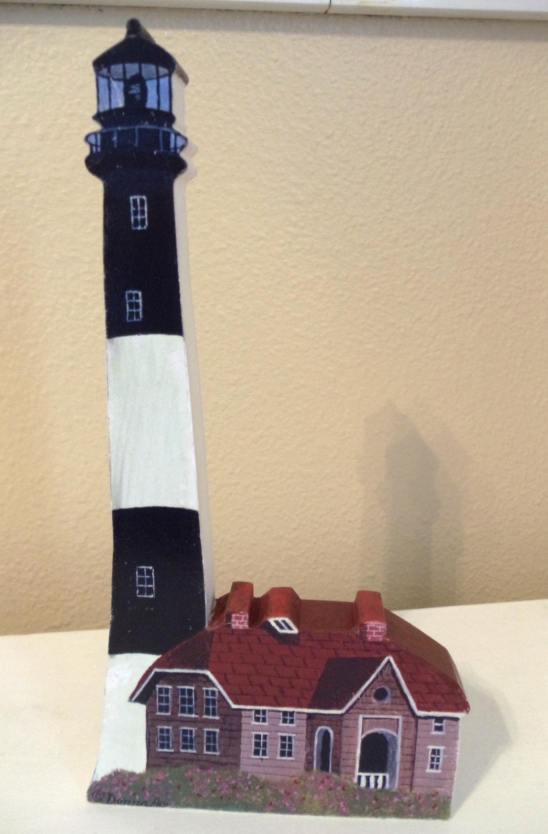 Handpainted Fire Island Lighthouse Shelf Sitter Wood Piece - Etsy